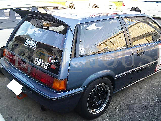 ★HONDA グランドシビック EF3 EF9 EF1 USDM JDM カーボン リア ウィング スポイラー 90年代 環状 サーキット ...