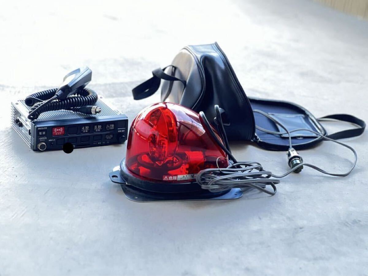 機捜車輌製作セット☆SAP-520PB-Z、SPS-50N、HKFM-101GFT-R、A0437、SDM-10☆サイレンアンプ+スピーカー+着脱式警光灯！パトライトPATLITE ...