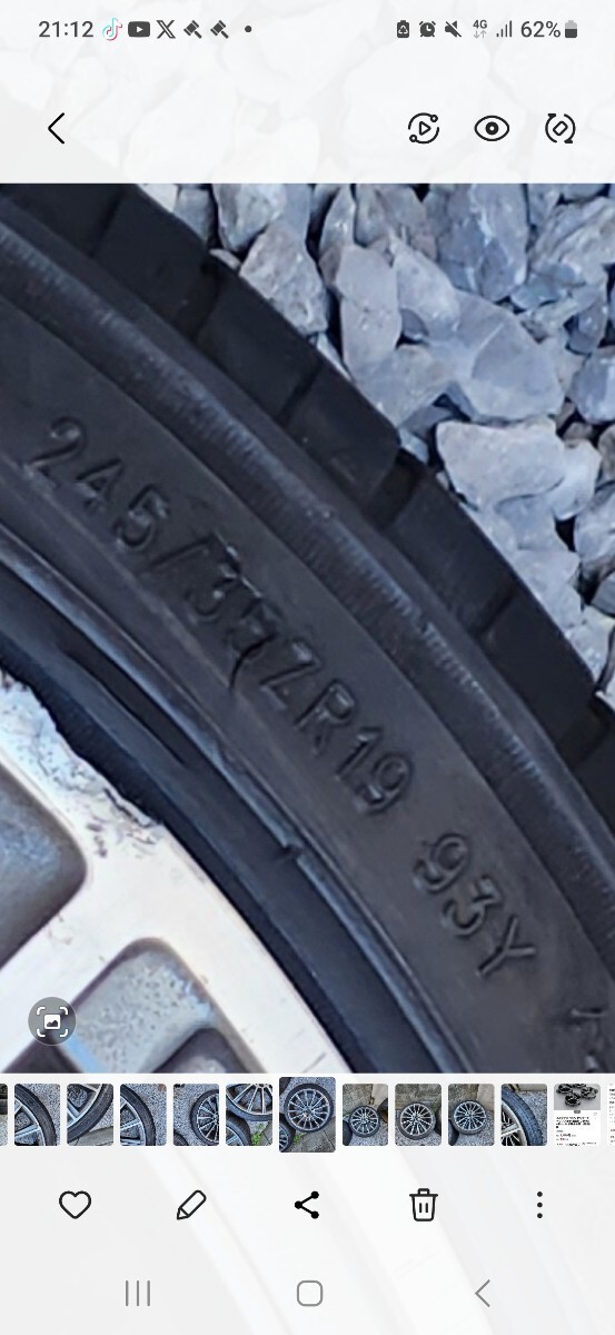 メルセデスベンツ Mercedes-Benz SL 2012-2022 中古品/傷・スレキズ使用感あり W 19インチ ホイール4本セット ...