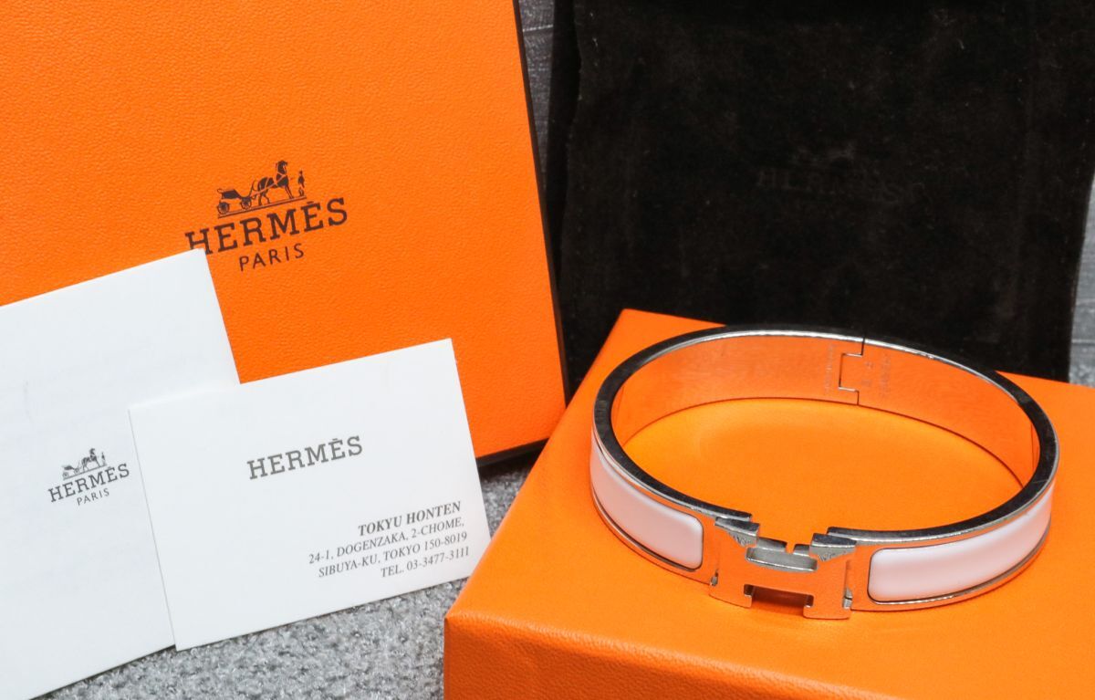 良品 エルメス クリッククラック PM ライトピンク×シルバー 700001FP クリックH Hロゴ バングル ブレスレット HERMES /【Buyee】 Buyee - Japanese ...