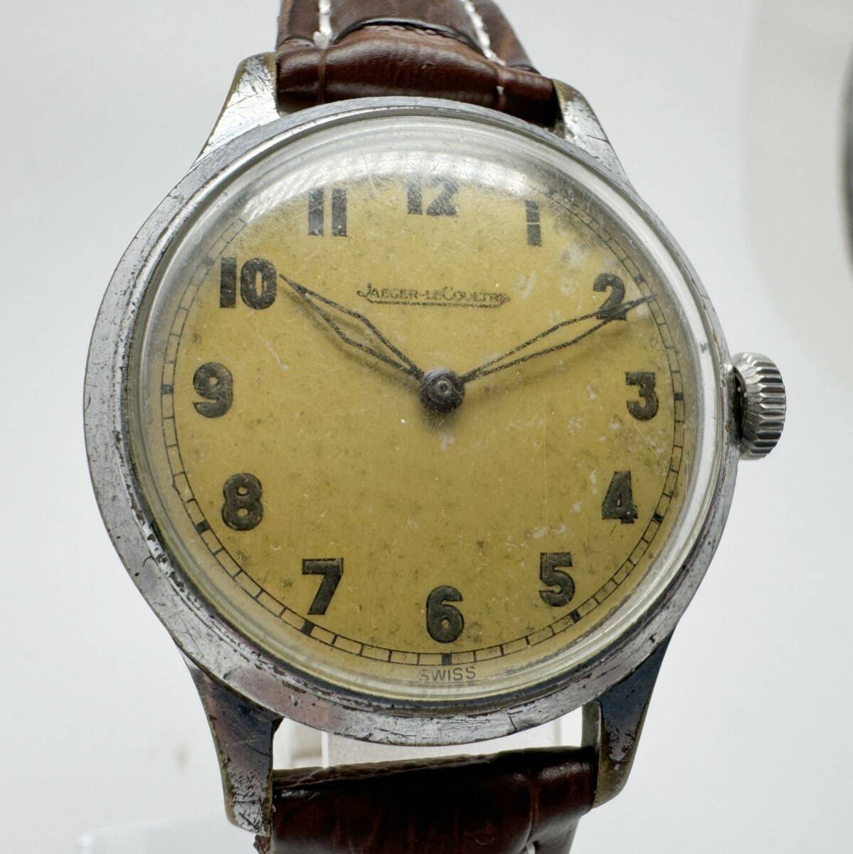 【Jaeger Lecultre ジャガールクルト☆WW2☆】アンティーク ミリタリー 手巻き P478 メンズ腕時計☆1940s ...