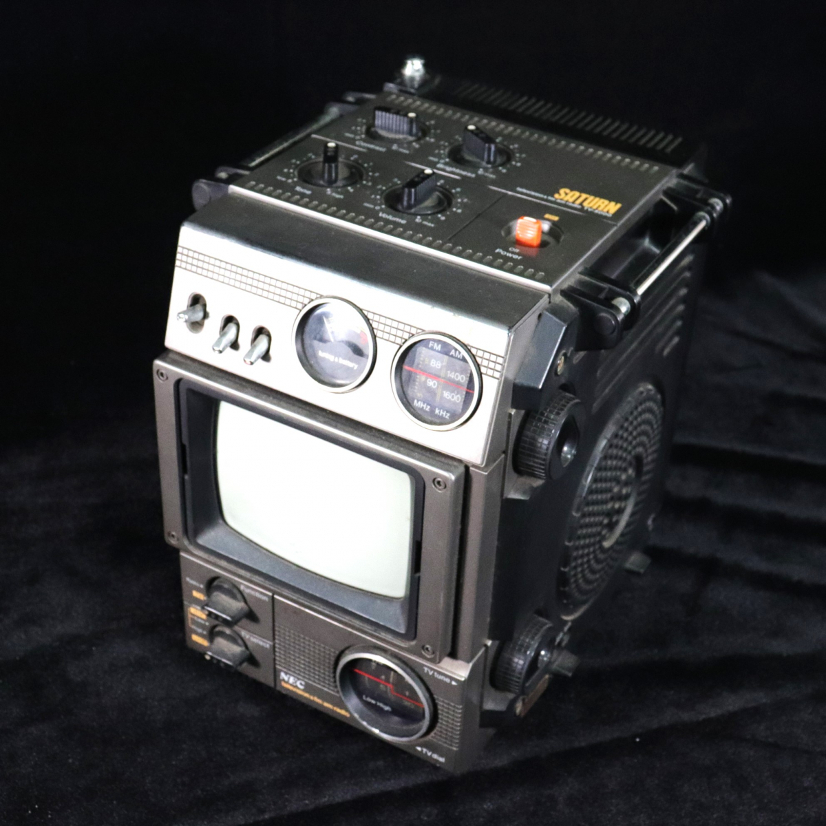 NEC SATURN TV-5000 白黒テレビ television ＆ fm am radio 製造番号 911333 第95-1442号 ...